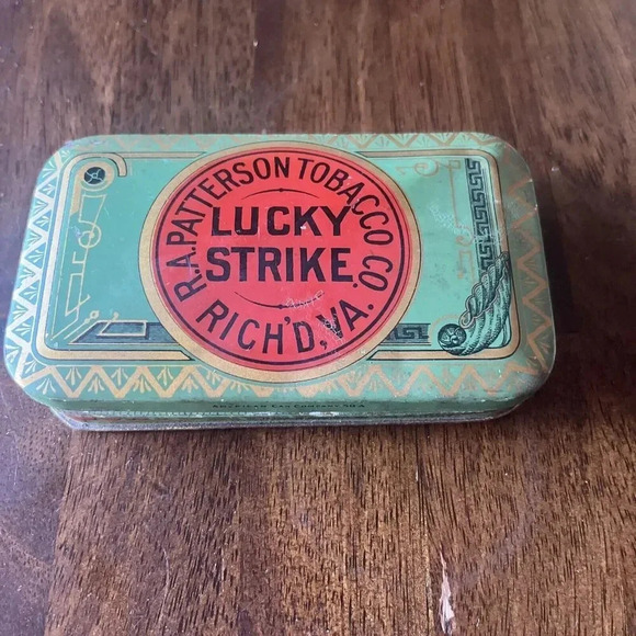 Lucky Strike | Accents | Vintage Empty Lucky Strike Tobacco Green Tin ...